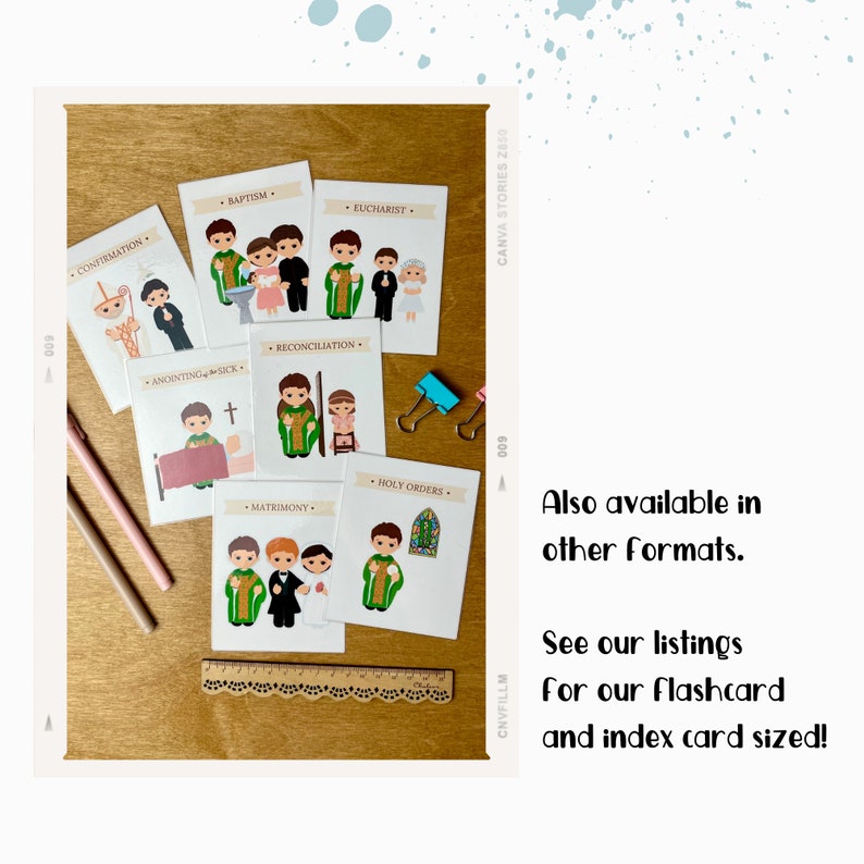 Seven Sacraments Posters for Catholic Kids | Catholic Education ...