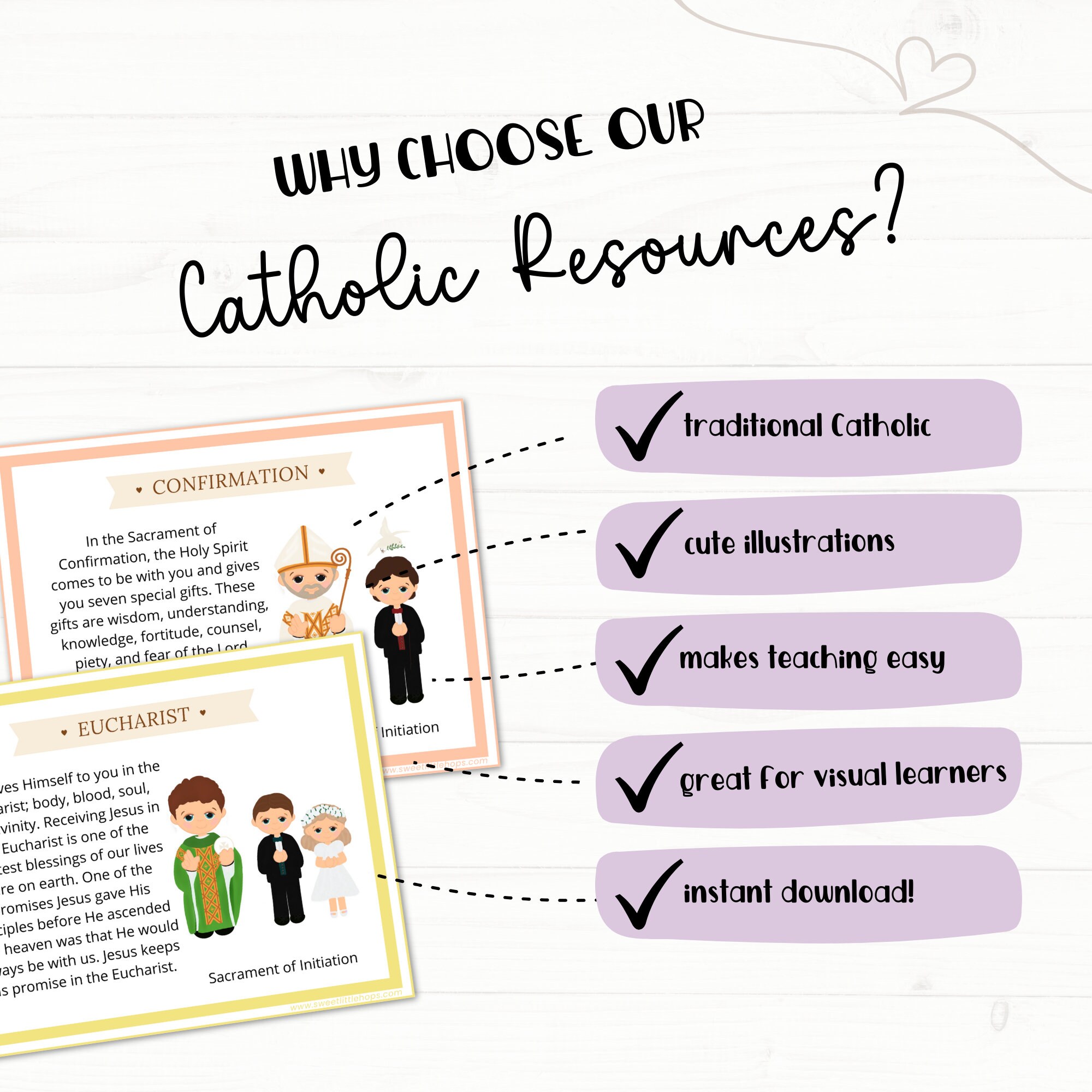 Seven Sacraments Mini-posters for Catholic Kids | Catholic Education ...