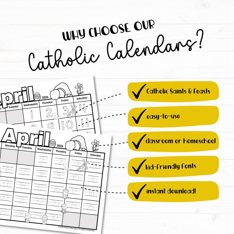 April 2026 Calendar Tracing | Blank + Traceable Numbers | Kindergarten ...