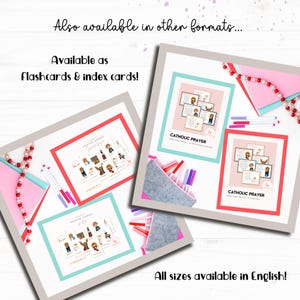 Spanish Catholic Prayer Posters for Children | Religious Education ...