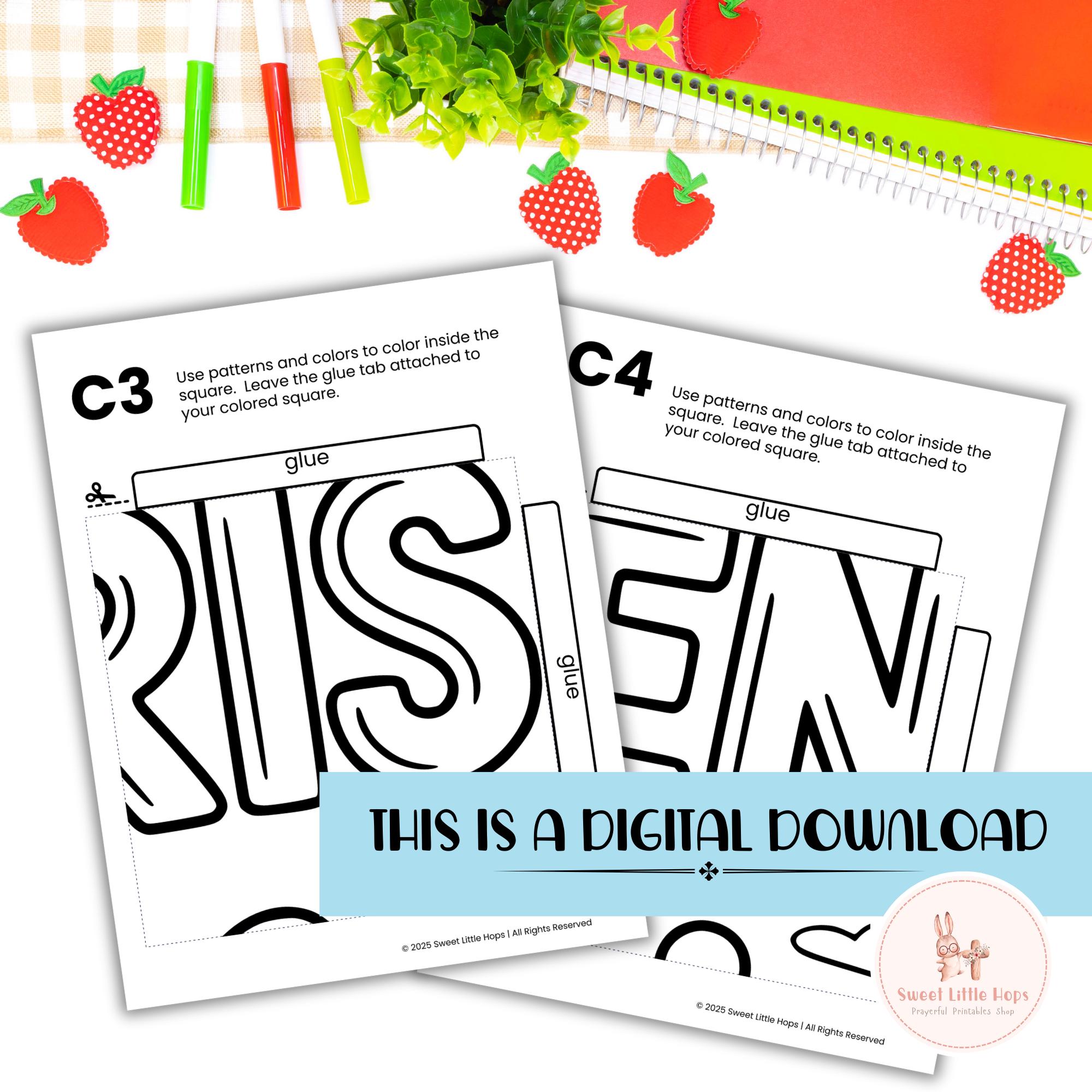 Christ is Risen Collaborative Easter Poster – Classroom Activity ...