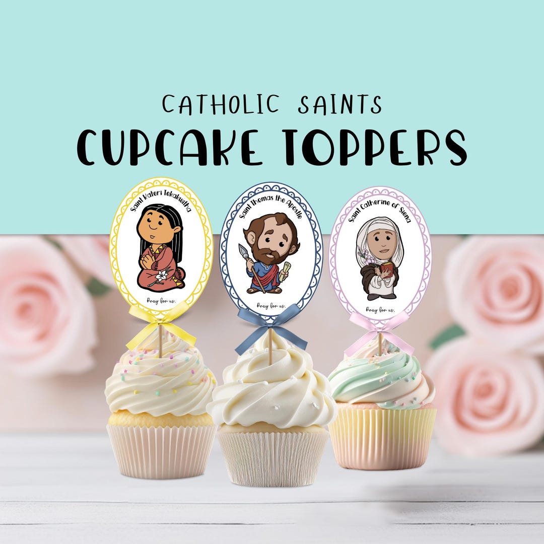 All Saints' Day Cupcake Toppers | Catholic Education | Catholic ...