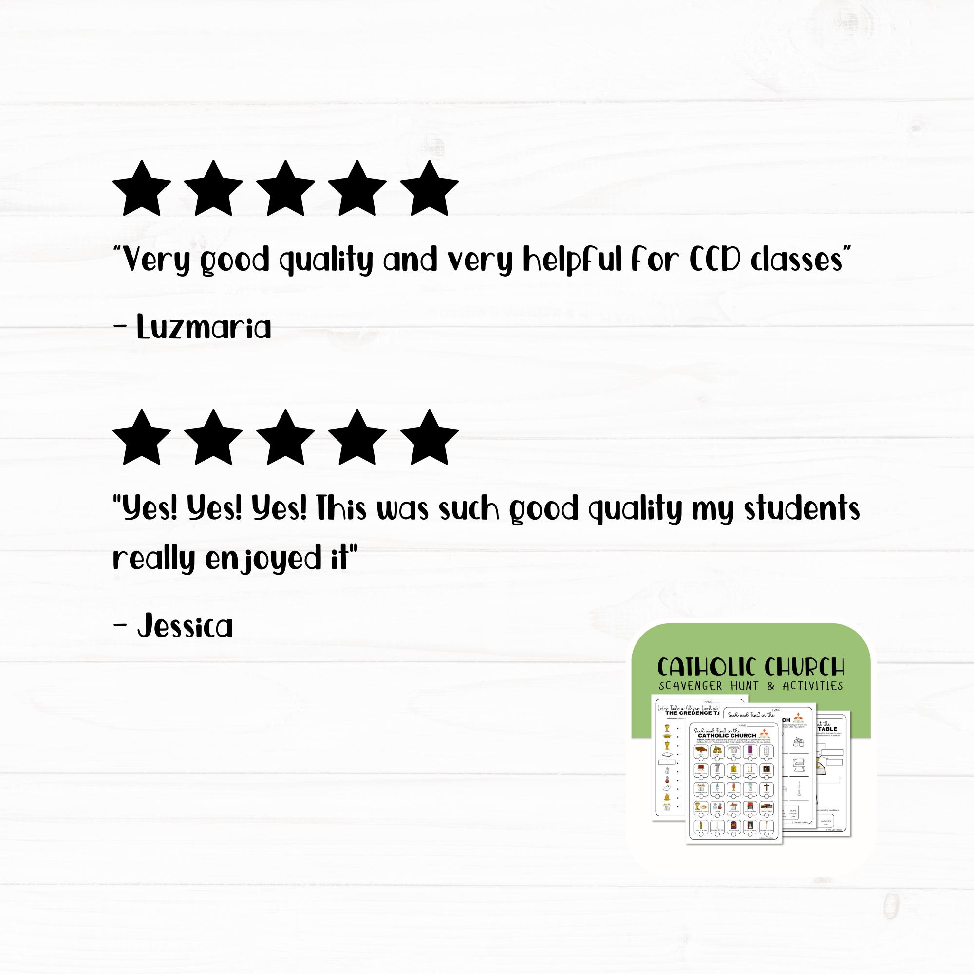 Catholic Church Scavenger Hunt and Credence Table Activities - Catholic ...