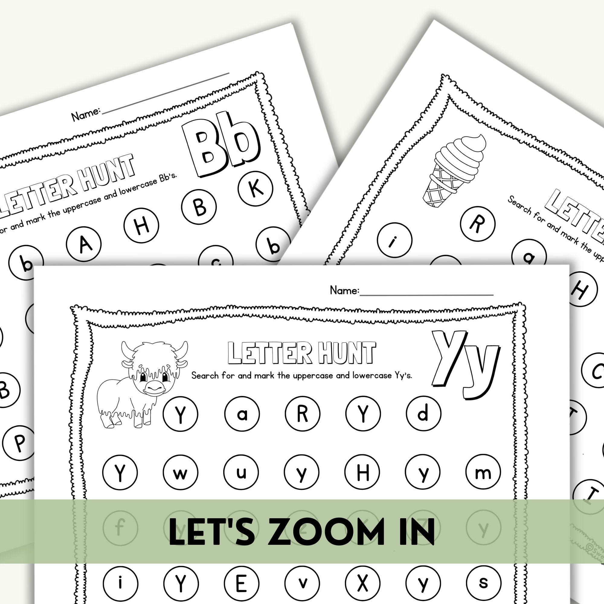 Alphabet Learning Letter Hunt Worksheets Alphabet - Etsy UK