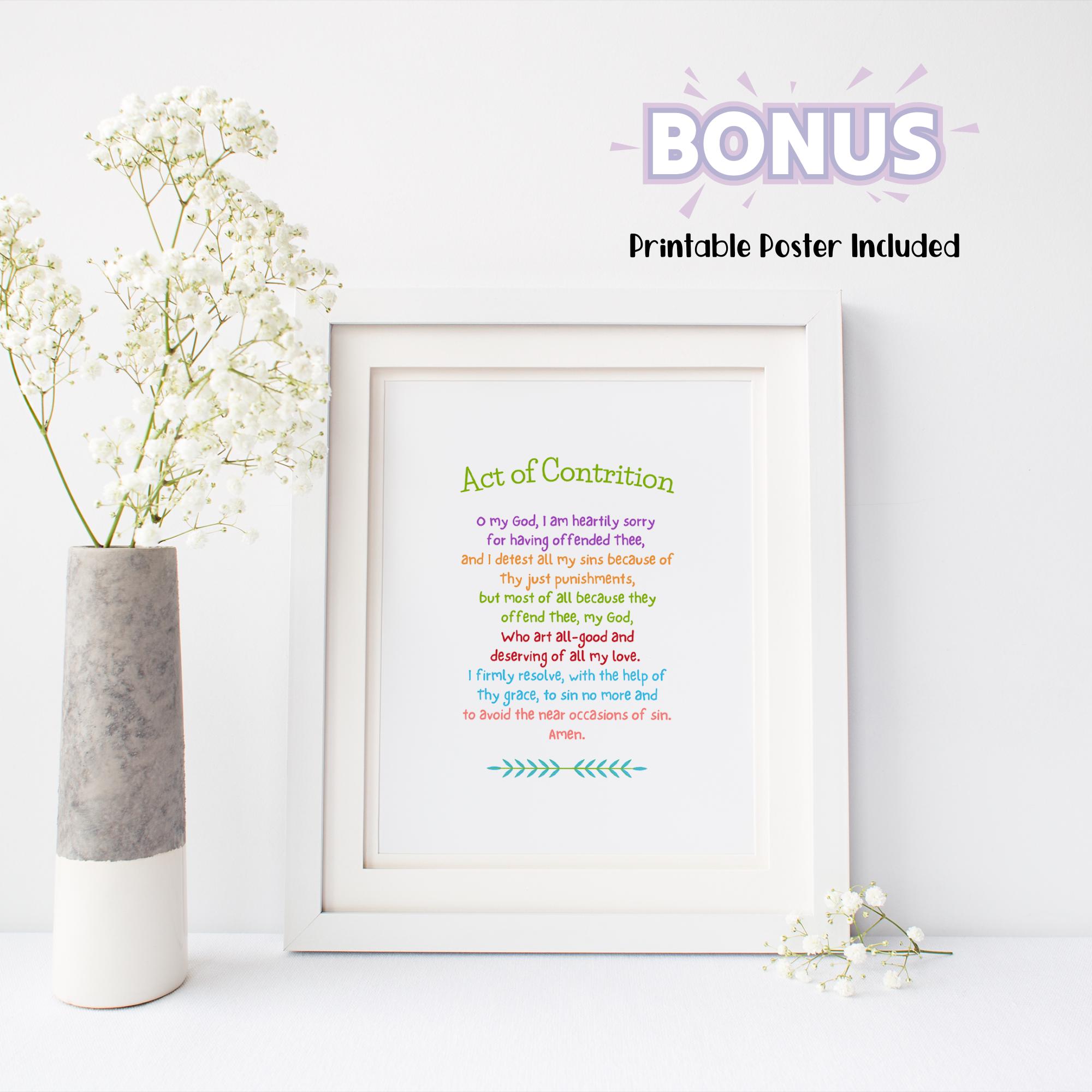 Learning the Act of Contrition | Catholic Education | Act of Contrition ...