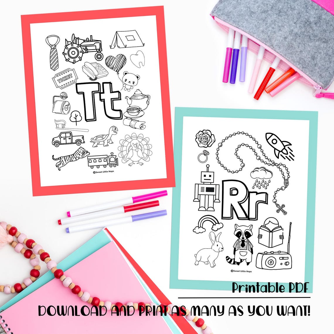 Catholic ABC Coloring Pages | Preschool Homeschool (instant Download ...
