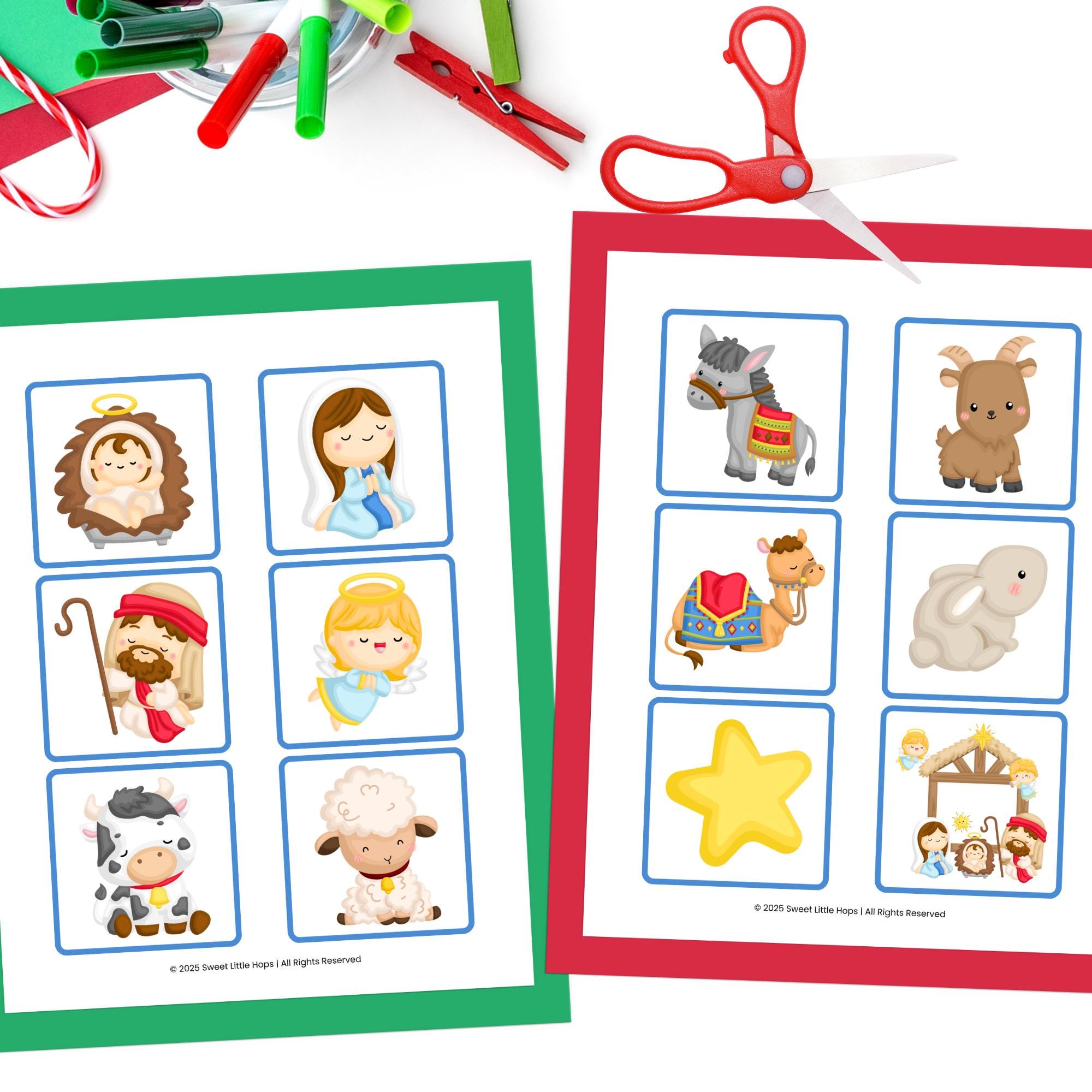Christmas Nativity Memory Game – Hands-on Learning for Young Children ...
