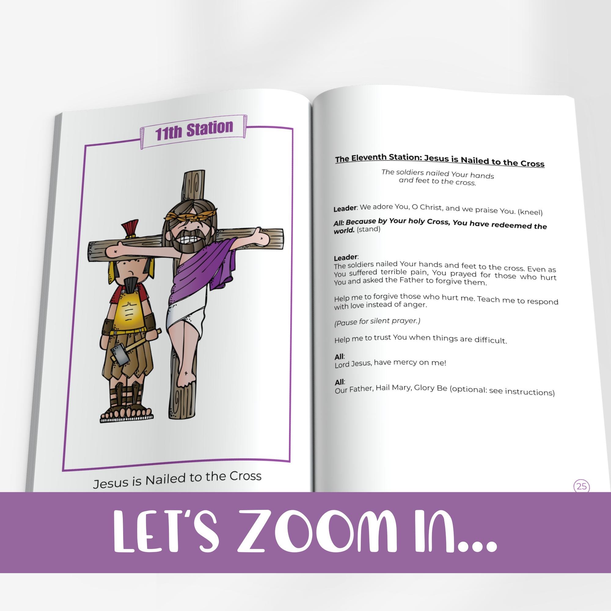 Children's Stations of the Cross Printable Booklet, Catholic Lent ...