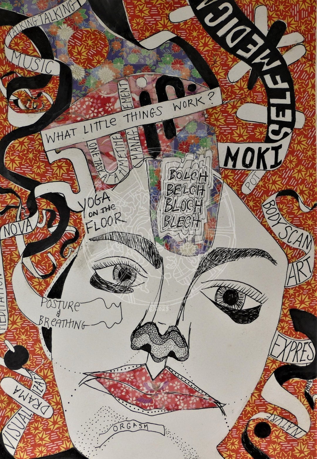 Bipolar Ii...fine Art Drawing...from 'figure My Mind' - Etsy