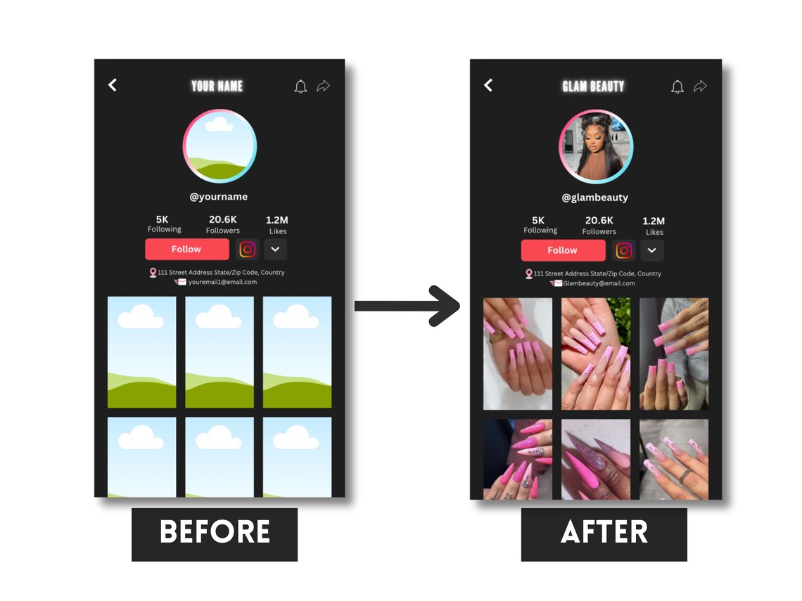 2024 Tik Tok Business Card Template, QR Code Card, Social Media Card ...
