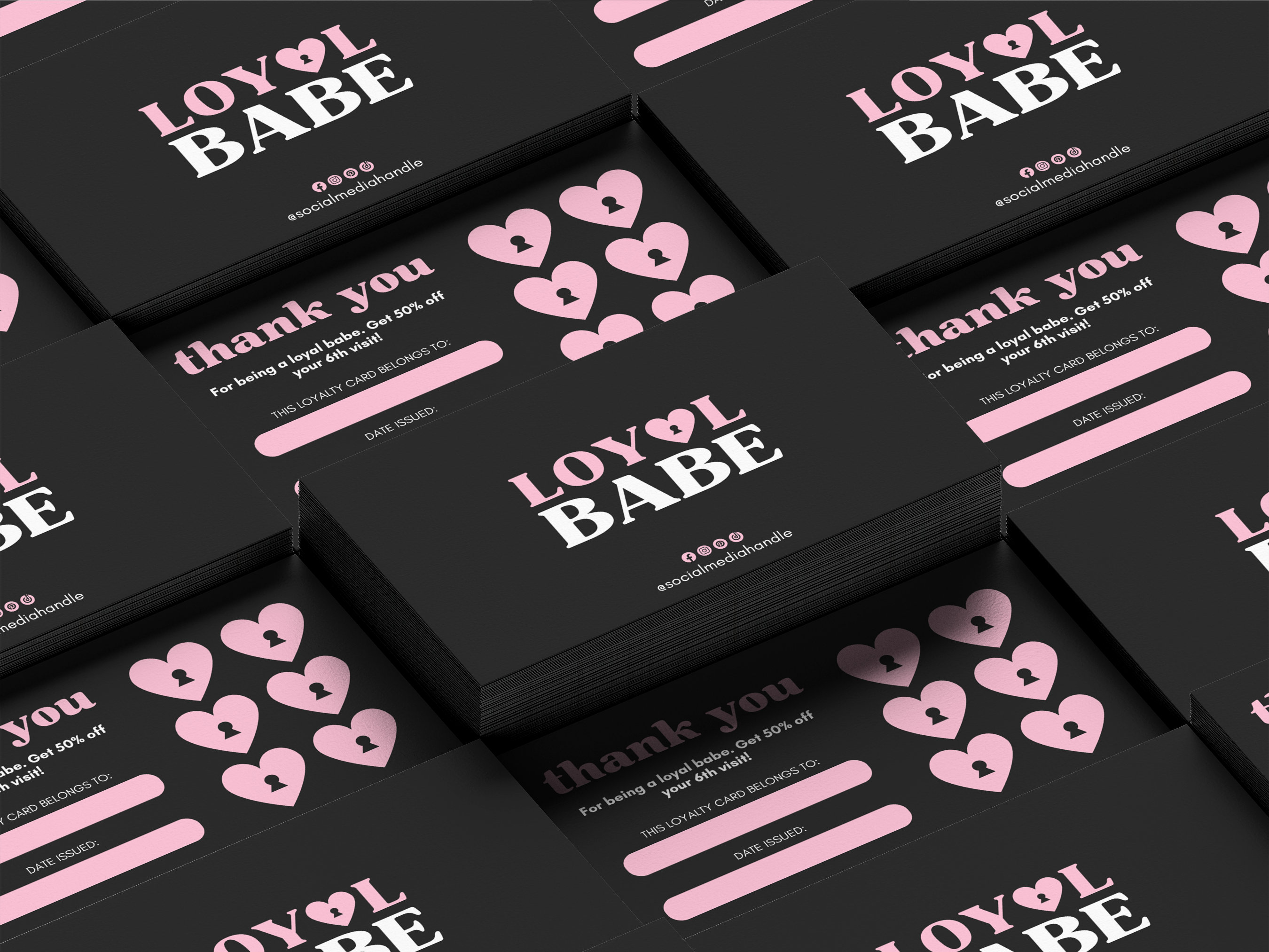 Beauty Loyalty Card Template: Salon Rewards Card, DIY Canva Design ...