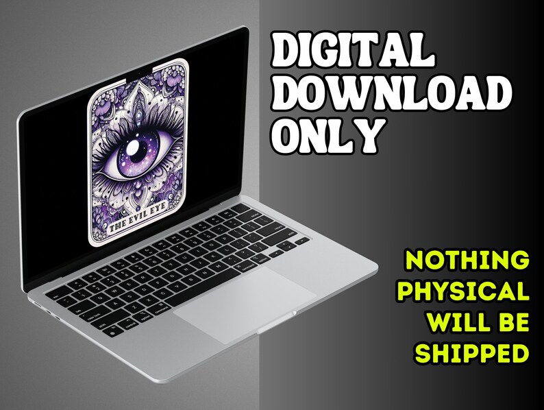 The Evil Eye Tarot Card Png Bundle Witchy Trendy Whimsigoth DTG ...