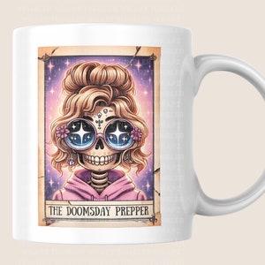 The Doomsday Prepper Funny Tarot Card Png, Witchy Sublimation Template ...