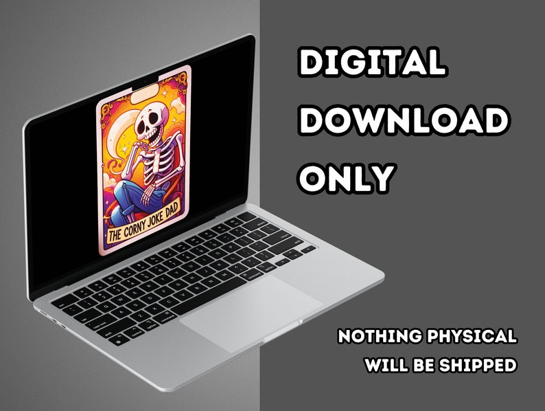 The Corny Joke Dad Funny Tarot Card PNG Fathers Day Clipart Funny Skull ...