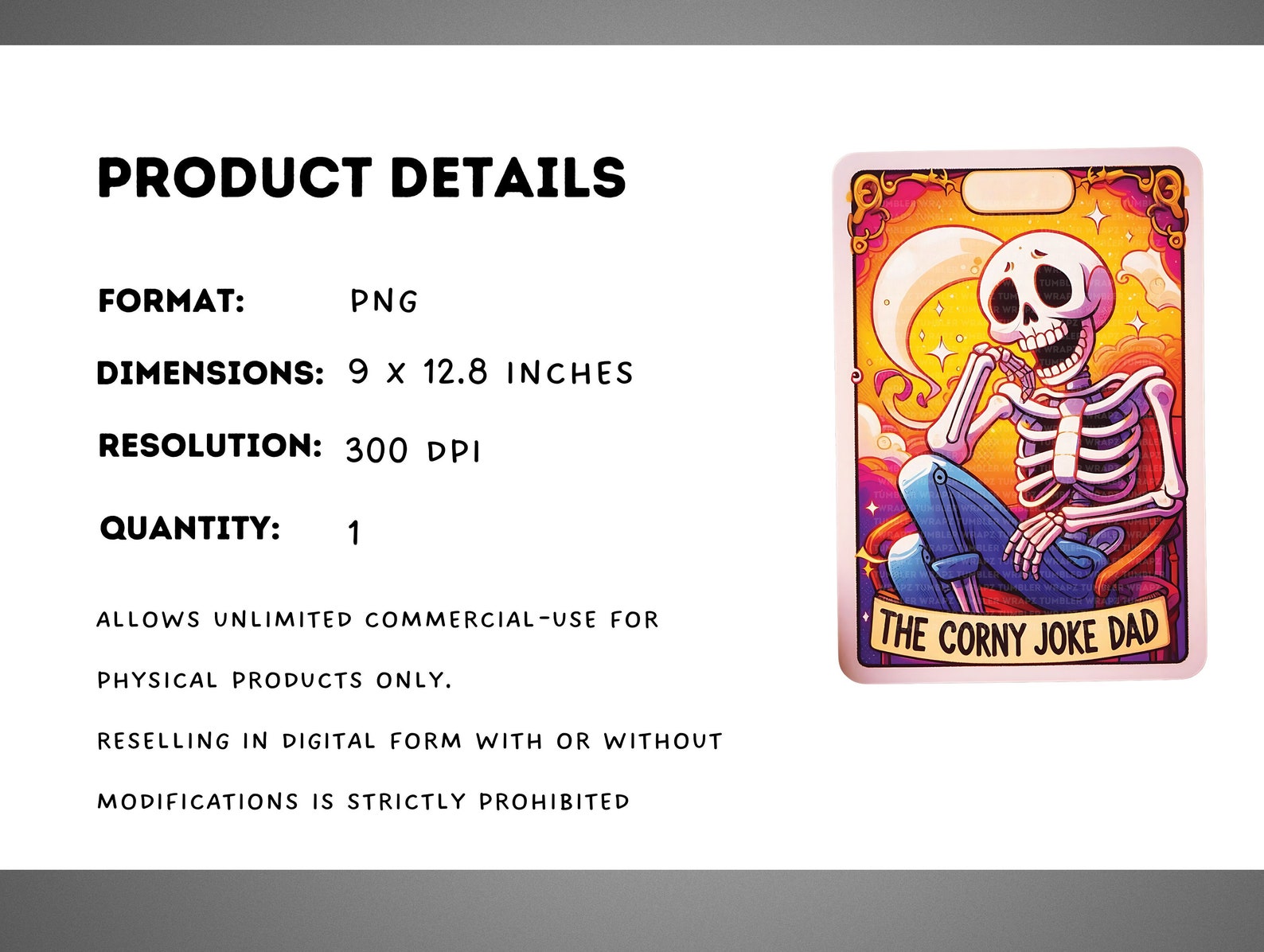 The Corny Joke Dad Funny Tarot Card PNG - Fathers Day Clipart - Funny ...