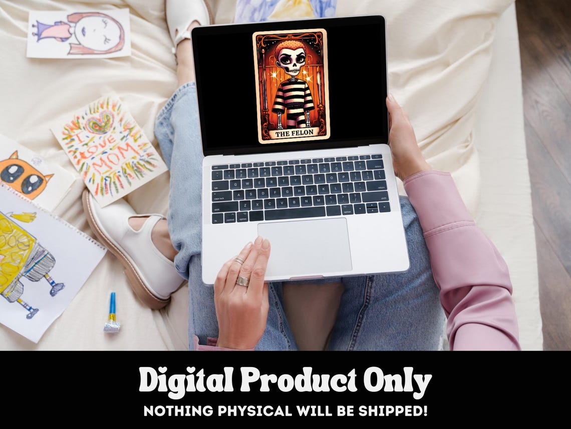 The Felon Tarot Card PNG Bundle, DTG Sublimation Template, Digital ...