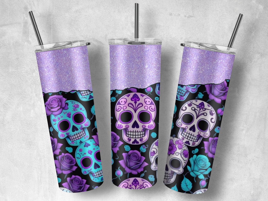 20oz Skinny Tumbler Wrap for Sublimation, PNG Design Template Instant ...