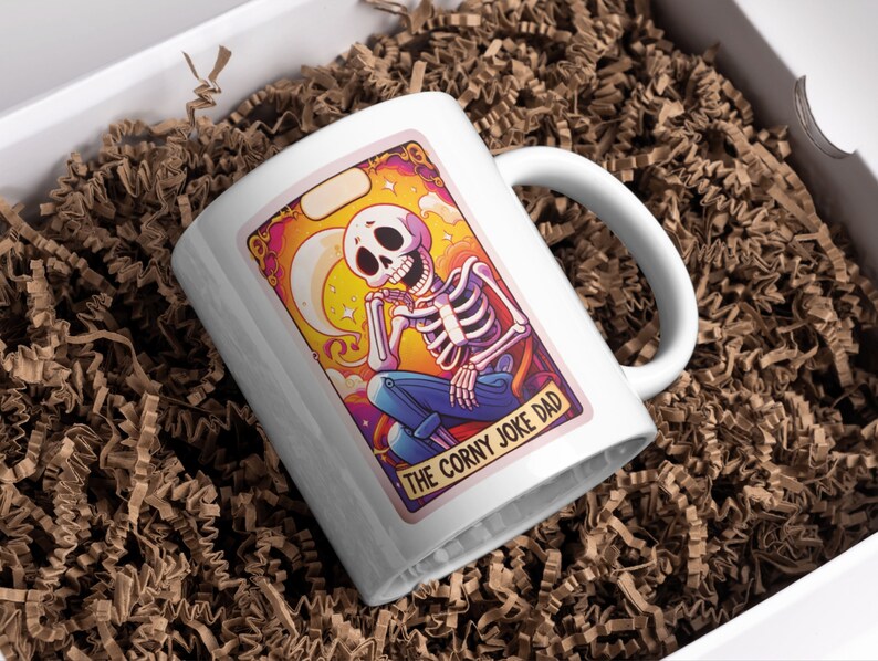 The Corny Joke Dad Funny Tarot Card PNG Fathers Day Clipart Funny Skull ...