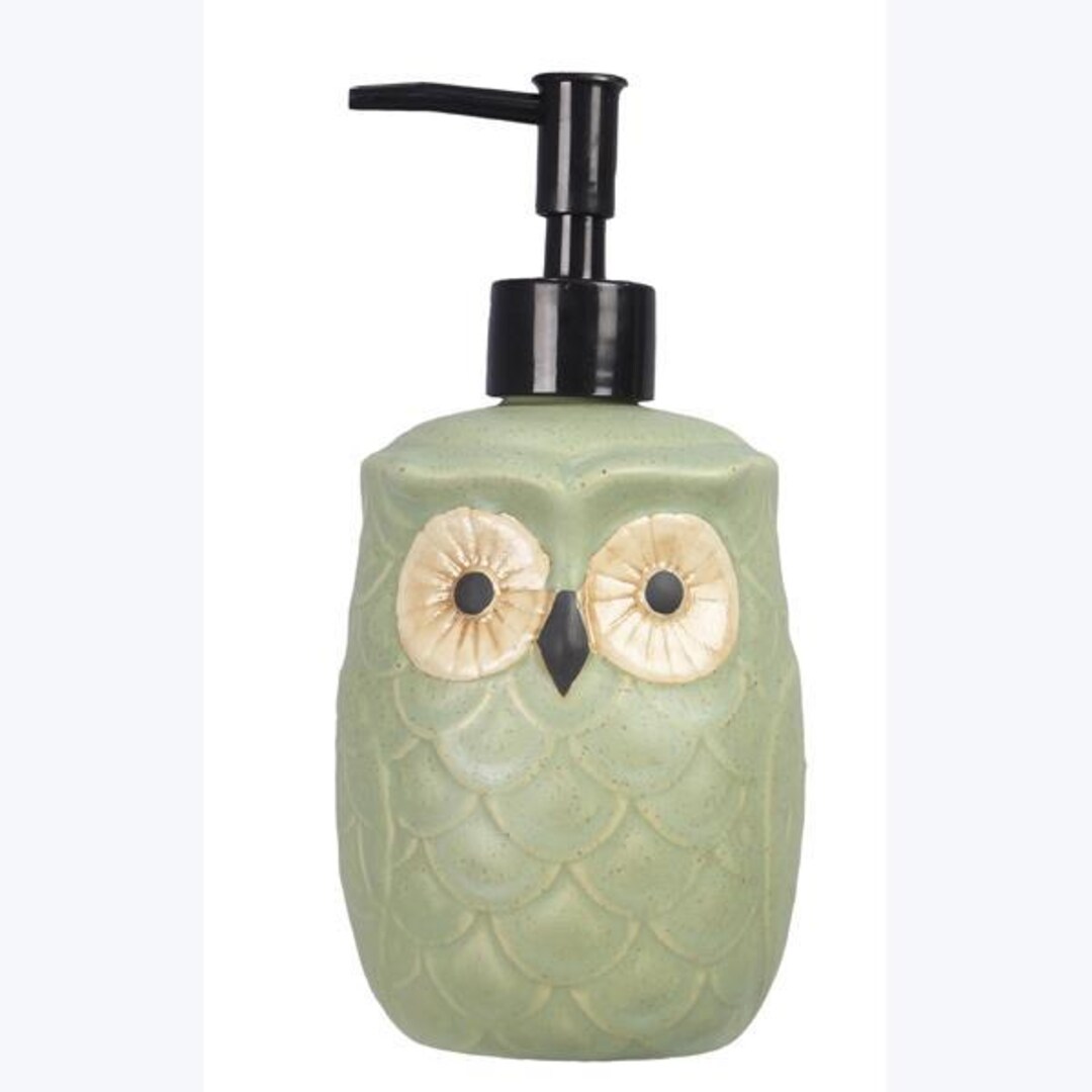 Stoneware Owl Soap Dispenser - Etsy