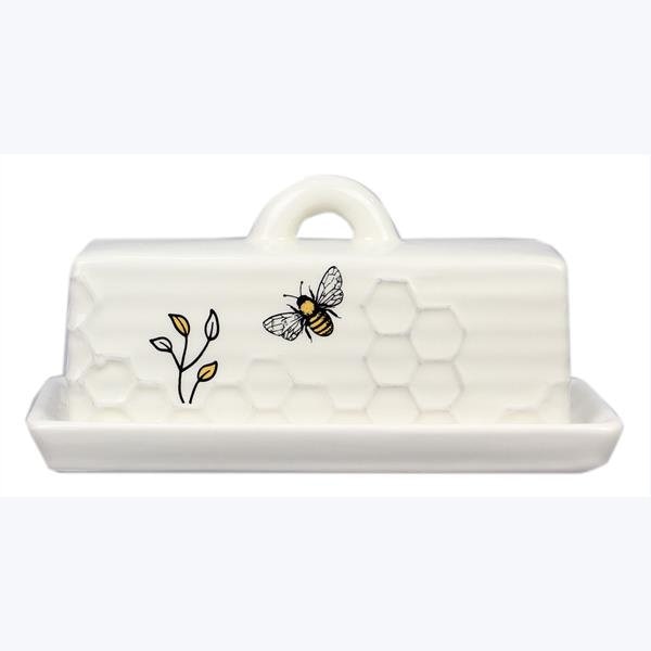 Honey Bee Ceramic Butter Dish - Etsy