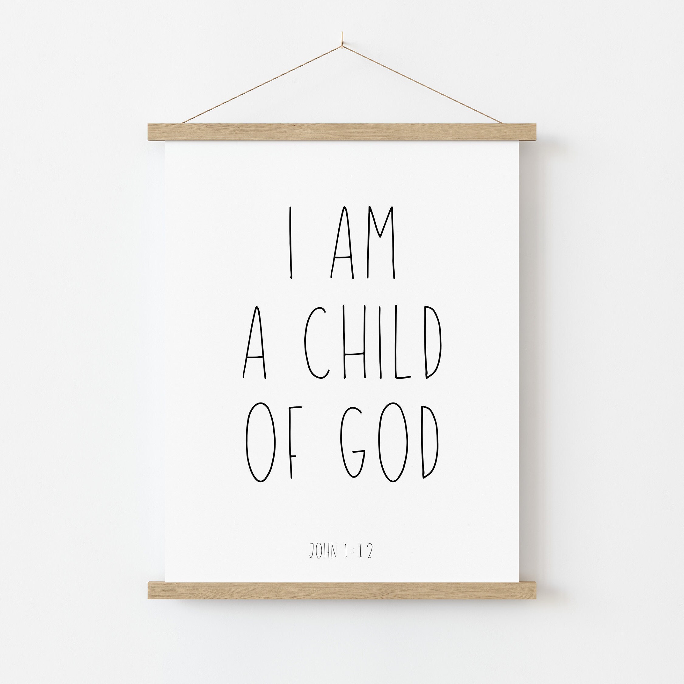 I Am A Child of God, Printable, Wall Decor, Nursery, Kids Room ...