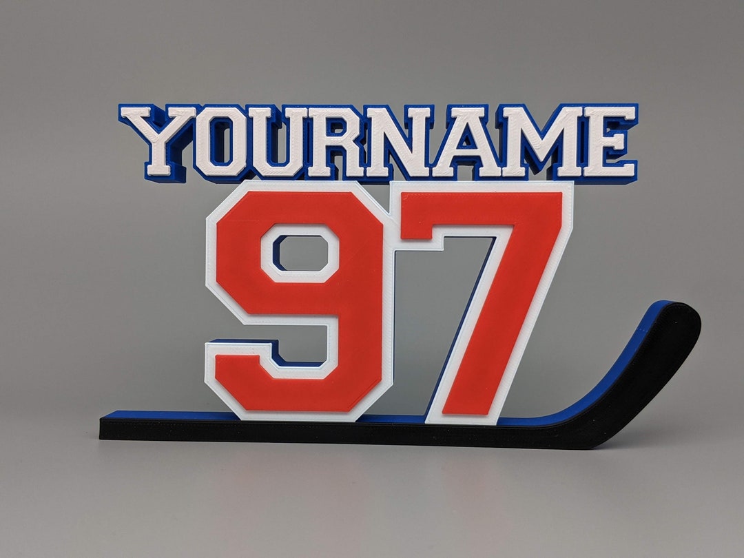 Personalized Hockey Player Name With Number Gift Hockey Team - Etsy