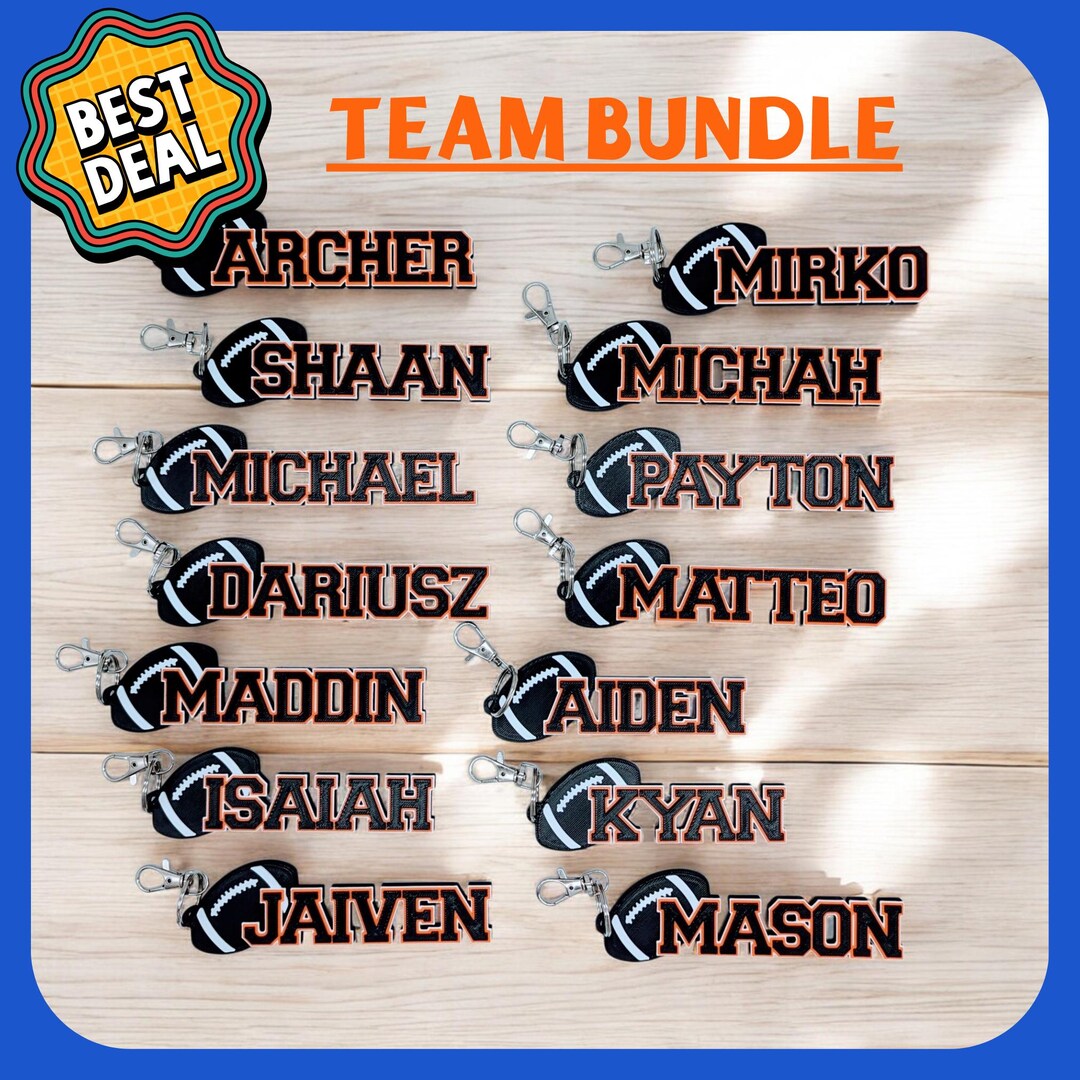 Team Bundle - Football Team Gifts – Personalized Bag Tags for Every ...