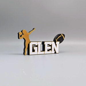 Personalized Football Player Name With Running Back- Gift - Football - Etsy