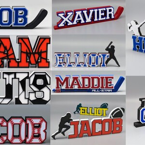 Personalized Football Player Name With Running Back- Gift - Football - Etsy
