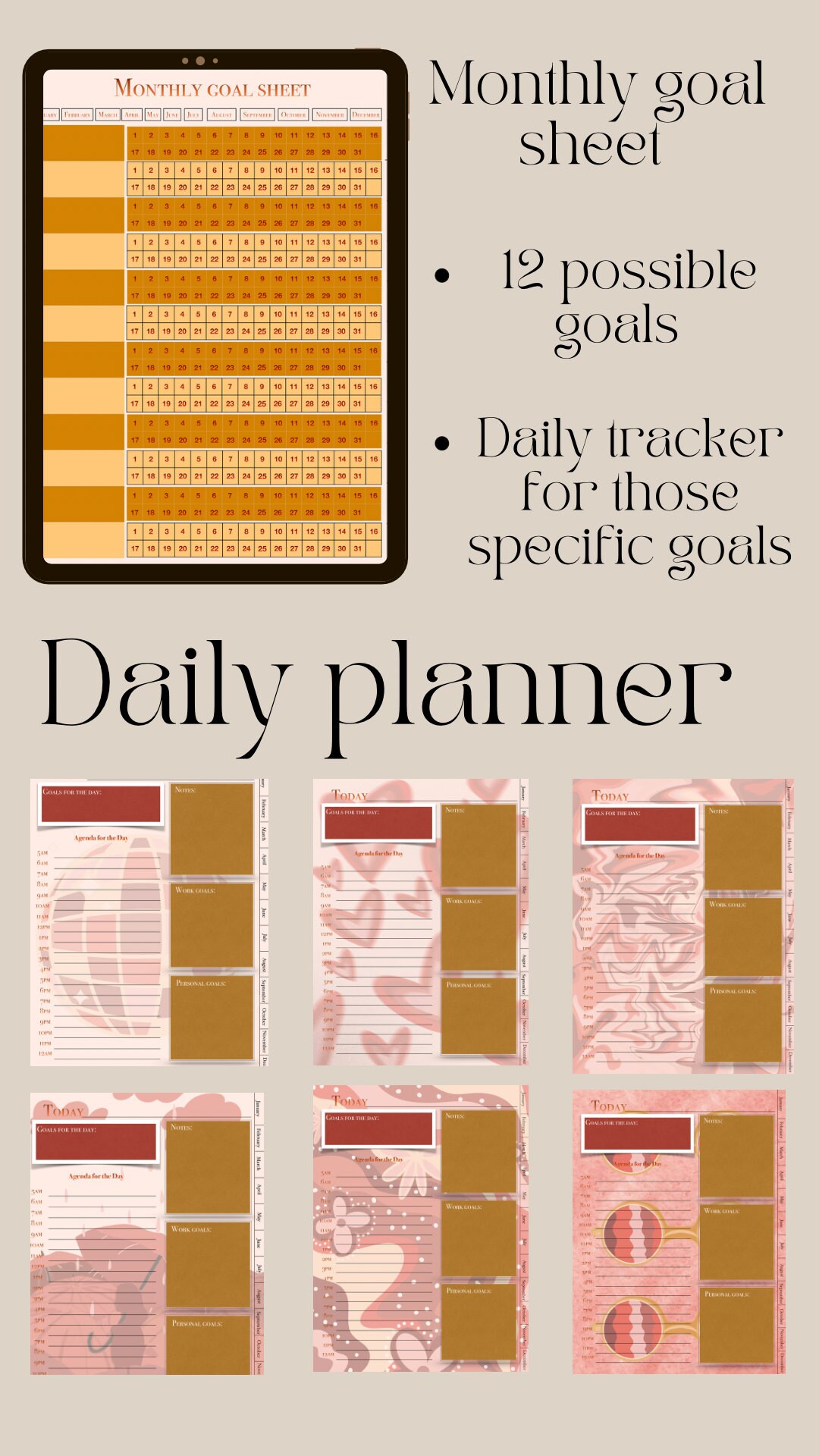 Groovy 2023 Digital Planner - Etsy