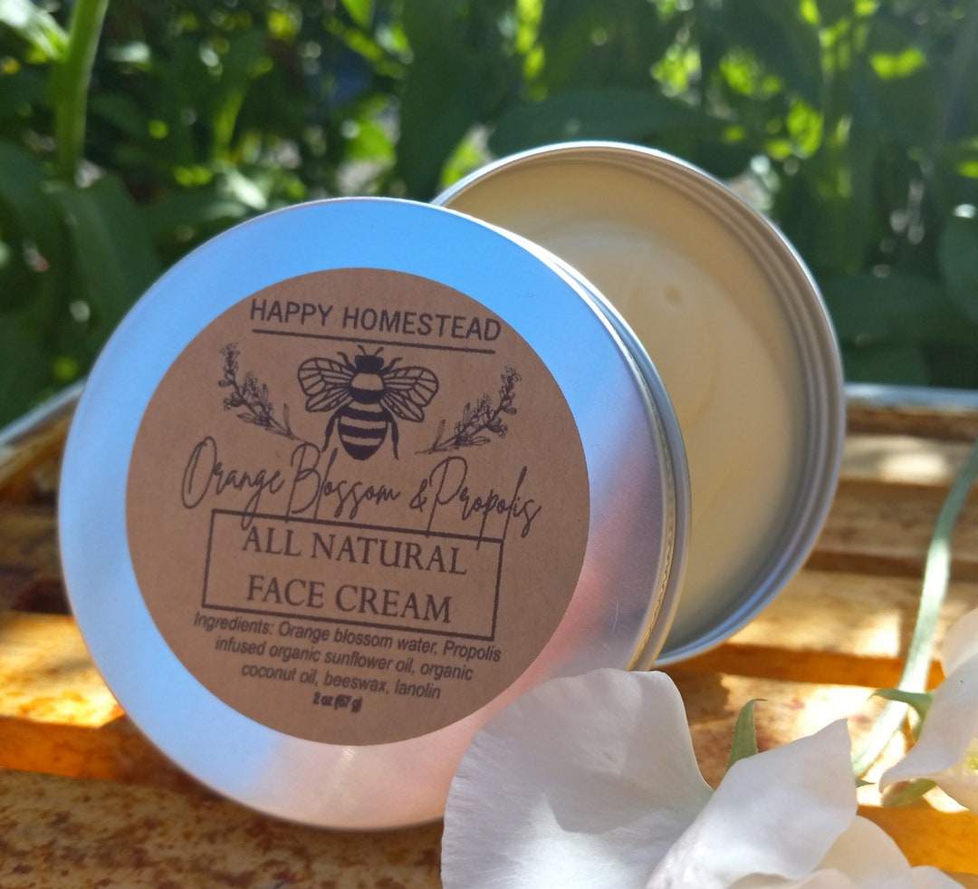 All Natural Orange Blossom and Propolis Face Cream - Etsy