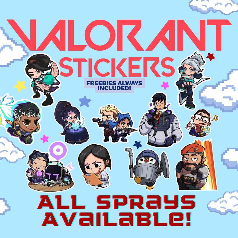 Valorant Stickers - Etsy