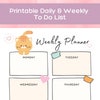 Kids Daily to Do List, Printable Cute Dinosaur Simple Check List for ...