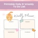 Cat Themed to Do List Printable, Daily/weekly Tasks Template, Organizer ...