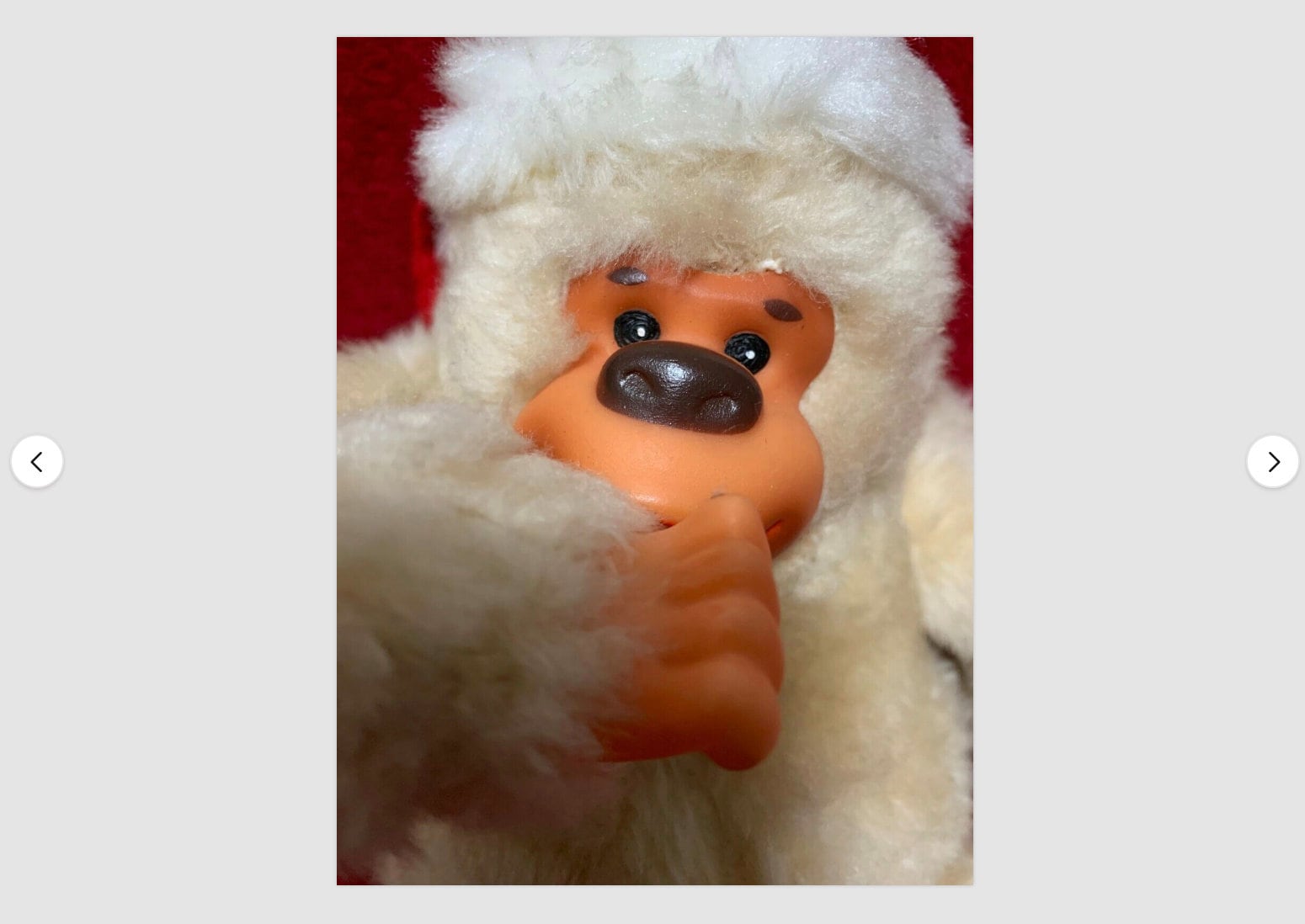 Russ Berrie Luv Pets Gonga Gorilla Christmas Thumb Sucking Soft Plush ...