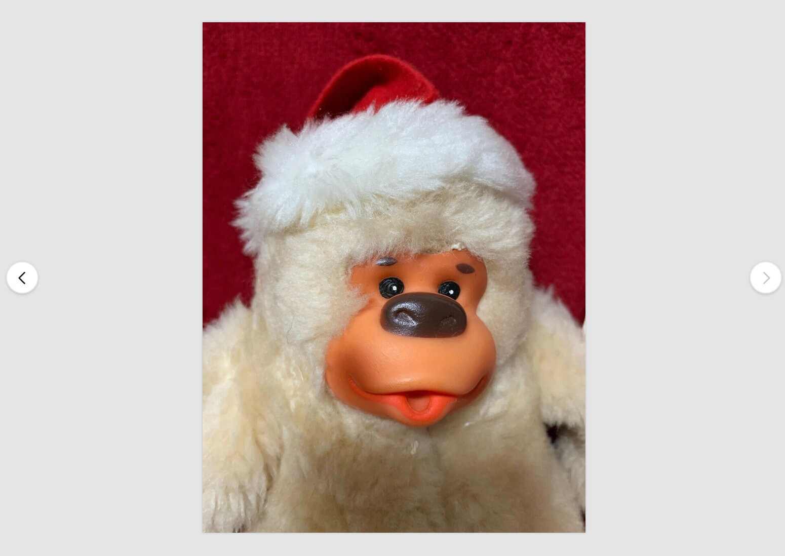 Russ Berrie Luv Pets Gonga Gorilla Christmas Thumb Sucking Soft Plush ...