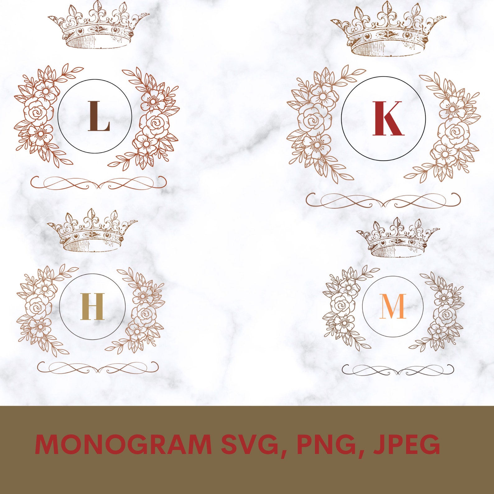 Initial Name Monogram Svg, L Initial Svg, K Initial Svg, H Initial Svg ...