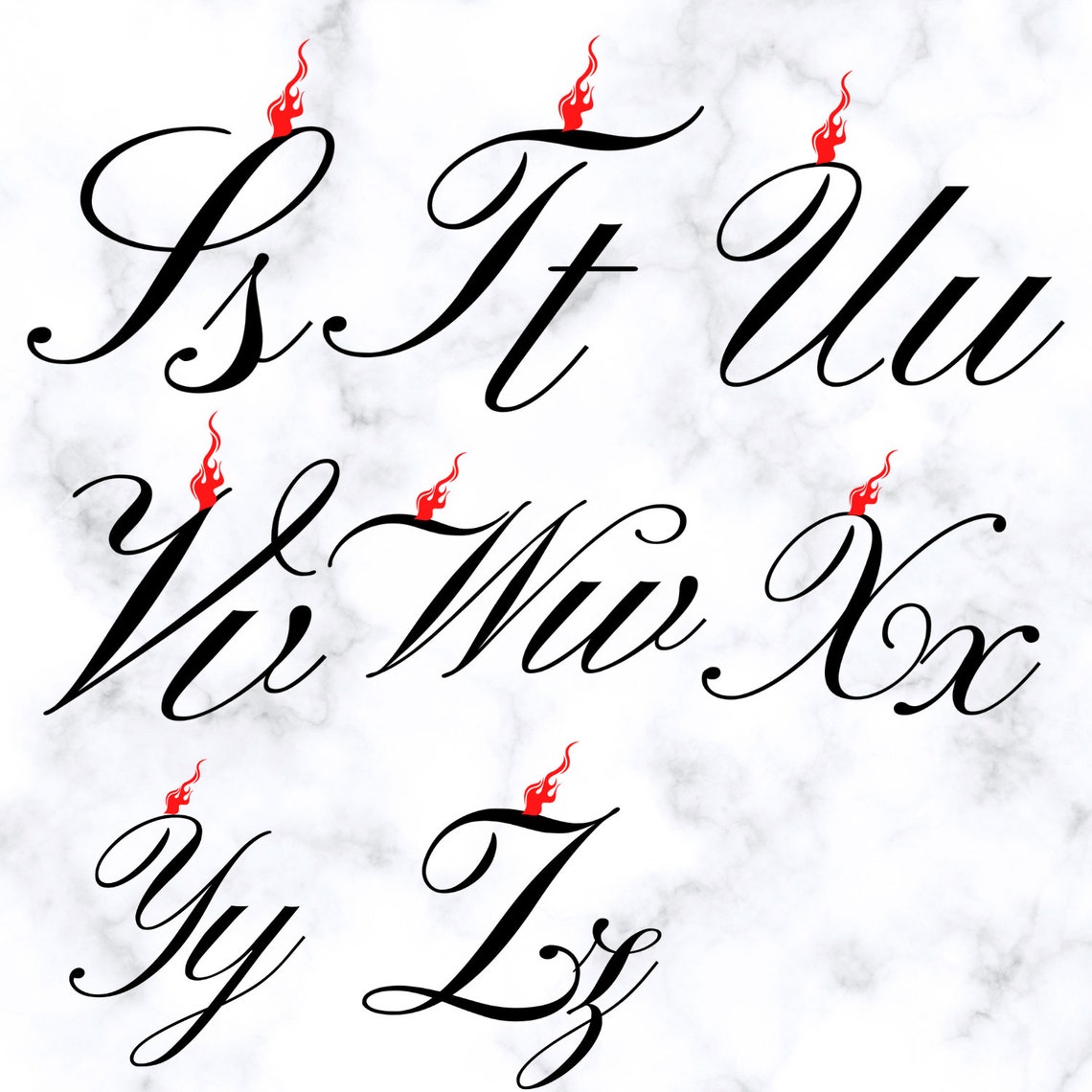 Modern Script Font Svg Monogram for Teaching Personalized - Etsy