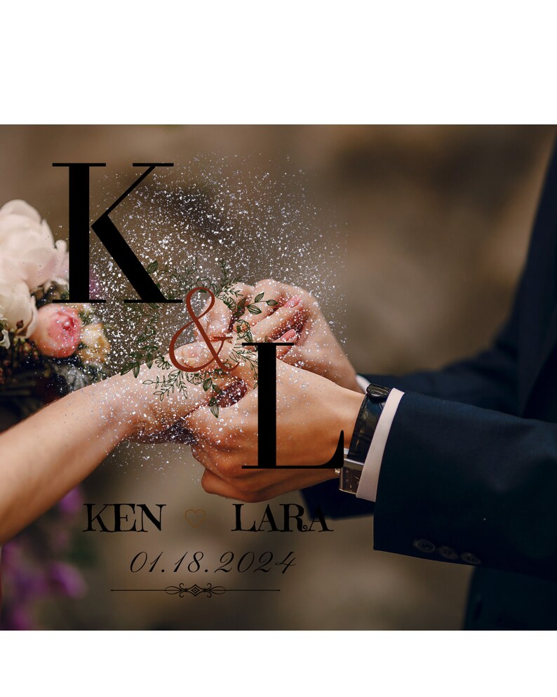 Personalized Dance Floor Monogram Design for Wedding Reception Wedding ...