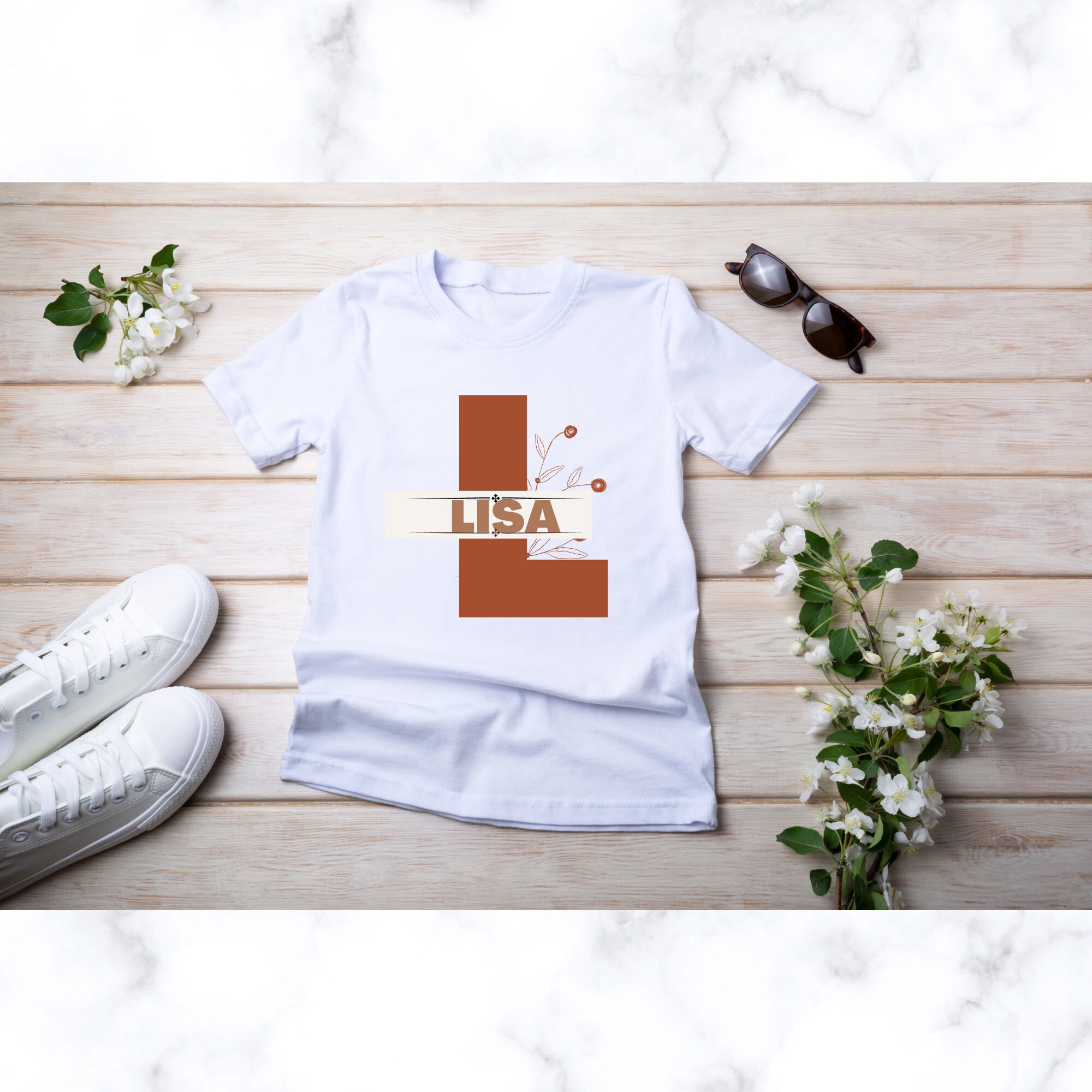 Boho Split Font Letters SVG Custom Bohemian Initials Cutting File ...