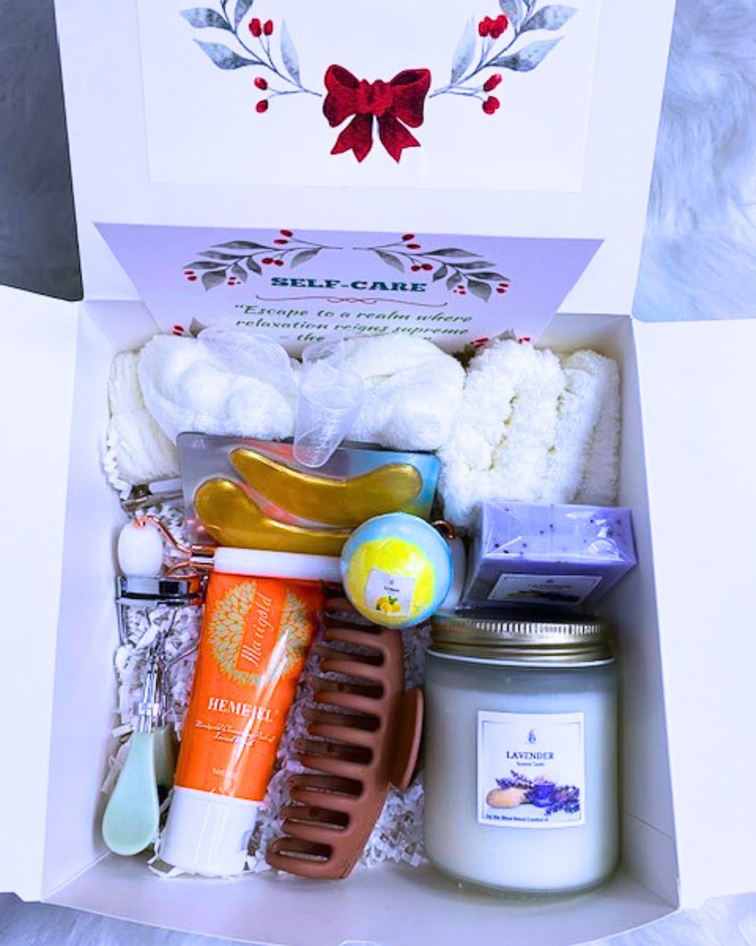 Home Spa Essential for a Customized Pamper Yourself Gift Box Luxury ...