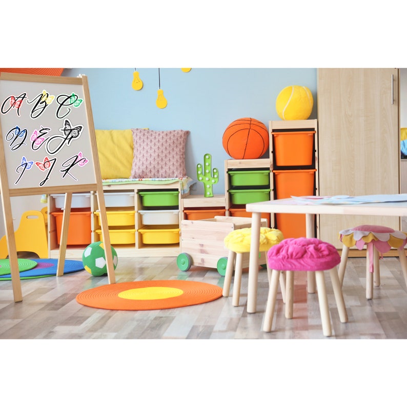 Cursive Alphabet Letter Nursery Room Decor for Cricut Projects ...