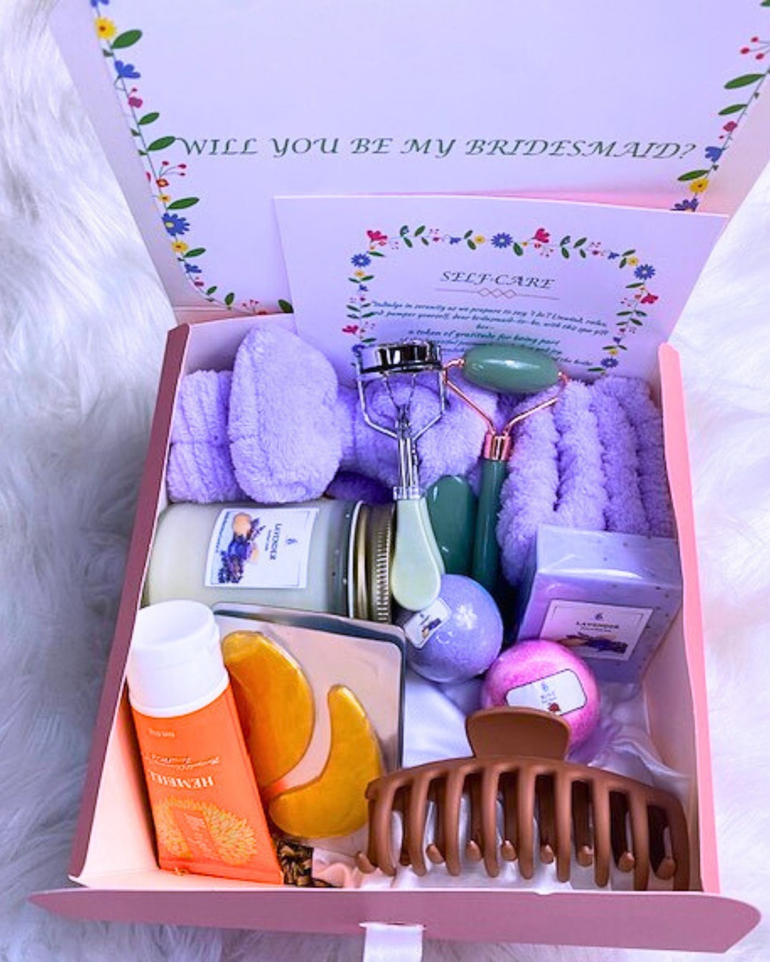Lavish Self-care Gift Box for Best Friend's Pampering Deluxe Self-care ...
