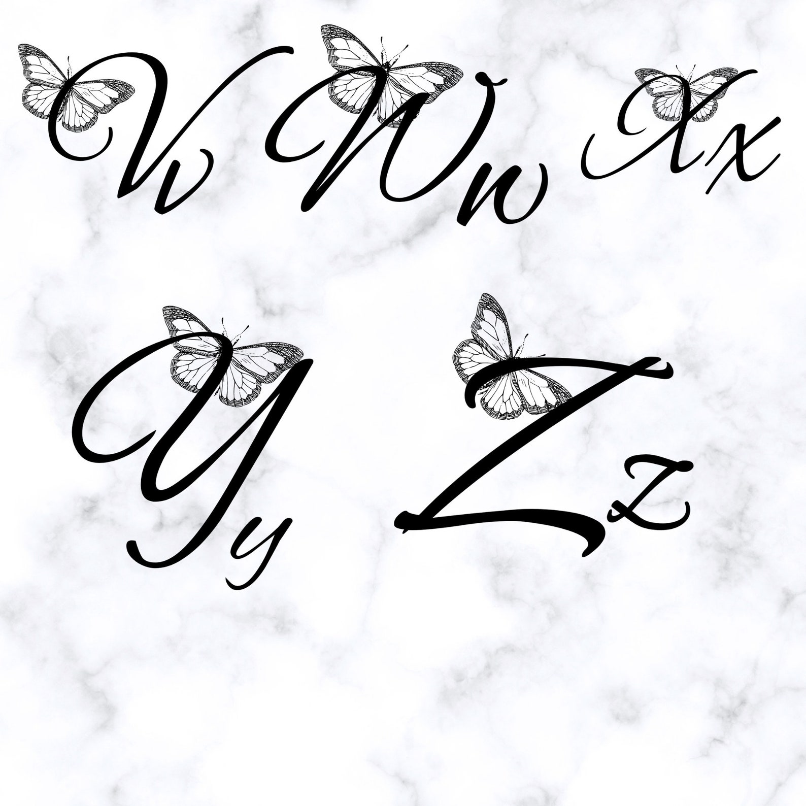 Educational Alphabet SVG Files Cursive Letter Art SVG Cursive - Etsy