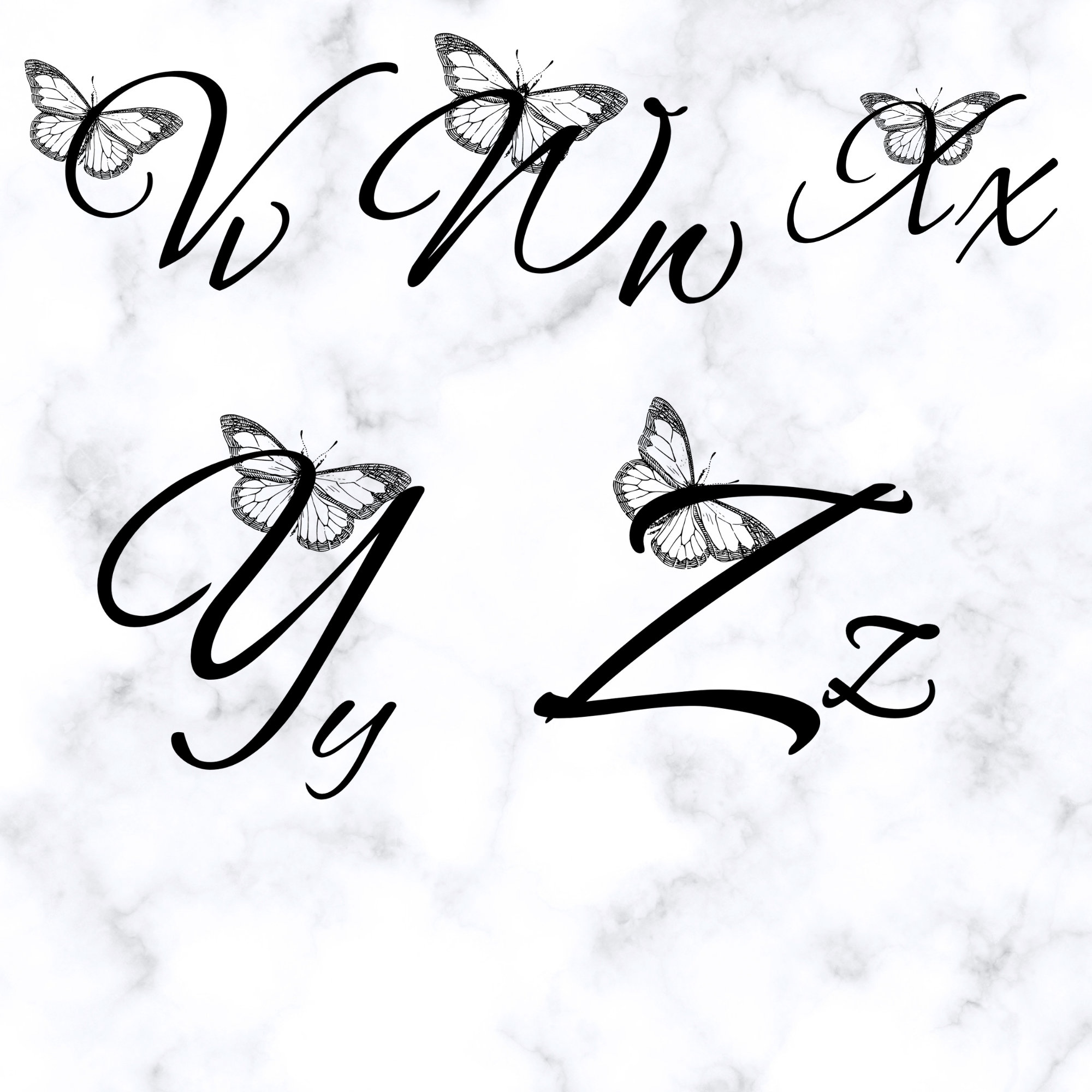 Educational Alphabet SVG Files Cursive Letter Art SVG Cursive Etsy