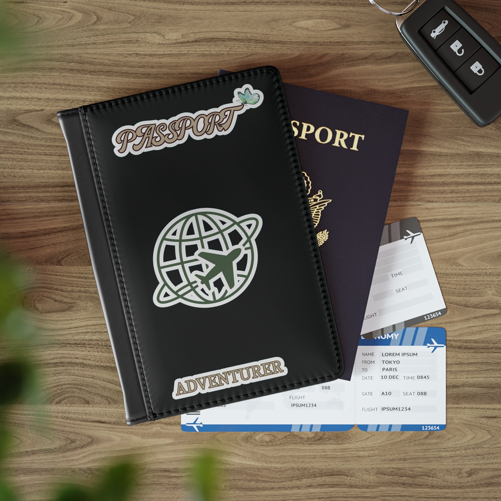 Adventure Passport Protector With Unique Travel Motif Traveler's ...