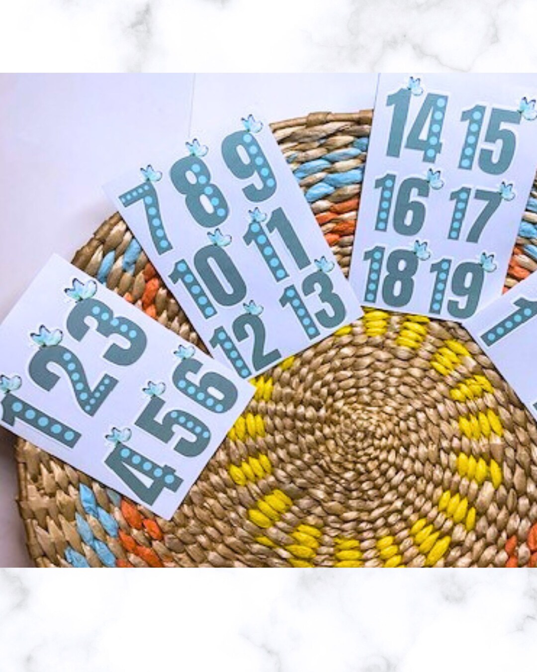 Colorful Number Stickers for Teaching Counting in Classrooms - Etsy