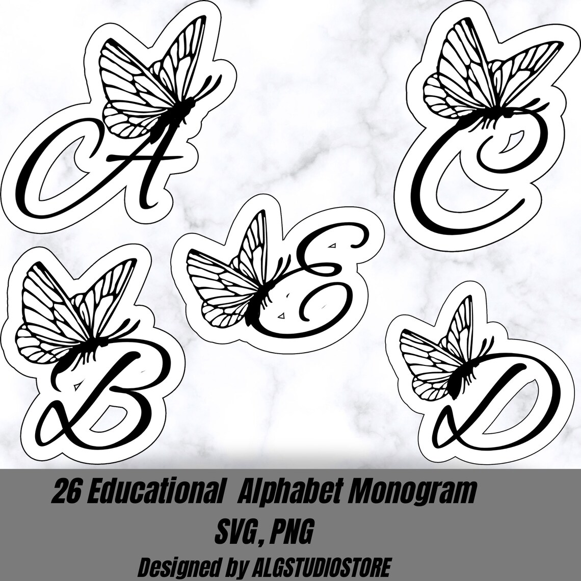 SVG Cricut Font Cricut Alphabet Decorated Letter Cricut Letter Cricut ...