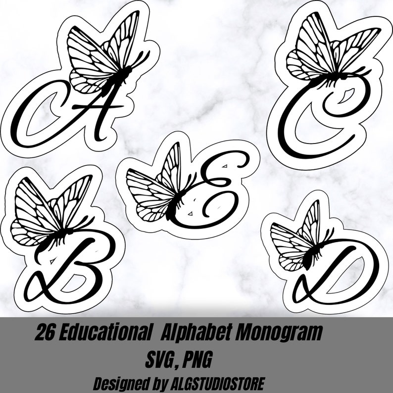 SVG Cricut Font Cricut Alphabet Decorated Letter Cricut Letter Cricut ...