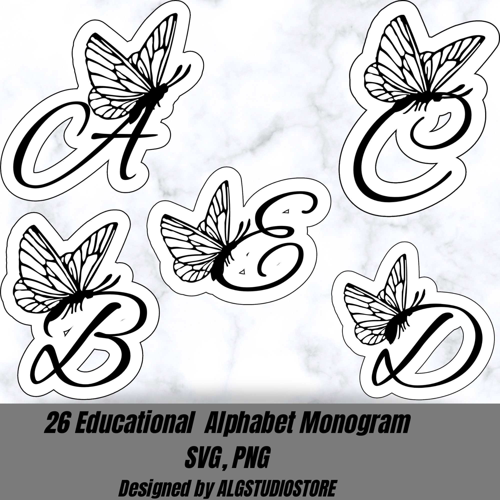 SVG Cricut Font Cricut Alphabet Decorated Letter Cricut Letter Cricut ...